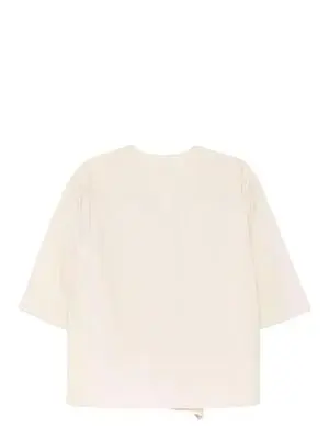 LAUREN MANOOGIAN Asymmetrical Panel Shirt - Neutrals
