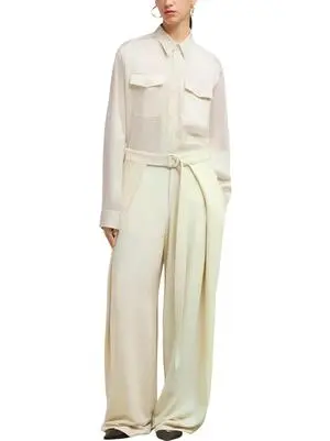 AMI AMI Paris Layered Wide-Leg Trousers