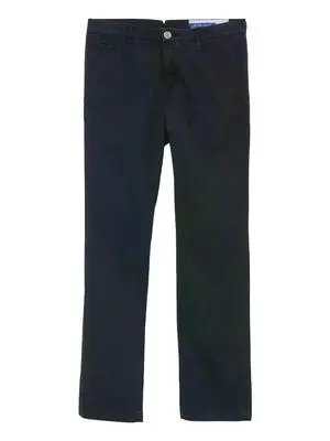 Jacob Cohen Tailored Cotton-blend Trousers - Blue