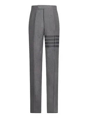 Thom Browne Tonal 4-bar Flannel Trousers - Grey