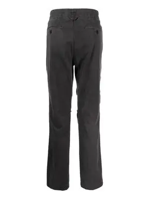 JAMES PERSE Dark Stretch-cotton Drawstring Trousers - Grey