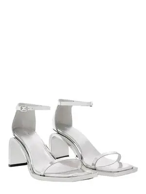 COURREGES Stream Mirror Sandals - Silver