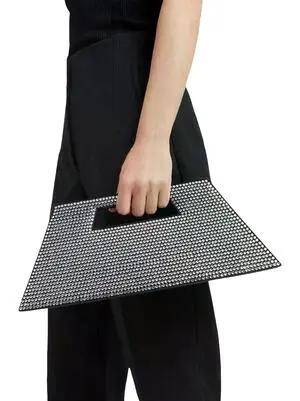 GIUSEPPE ZANOTTI Meloee Rhinestone Clutch - Silver