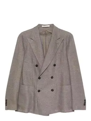 Tagliatore Mélange-effect Blazer - Grey