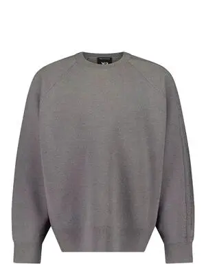 Y3 3s Knit Crew Sweater - Grey