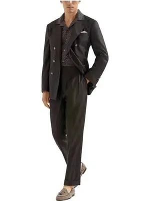 Brunello Cucinelli Double-breasted Blazer - Brown