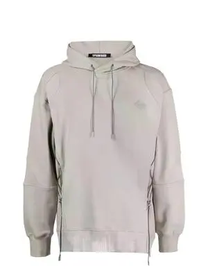 SPOONYARD Spoonyard Lace-Up Cotton Hoodie