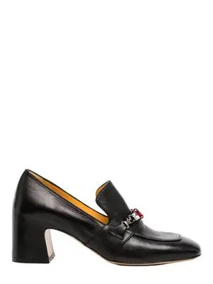 MADISON MAISON 55mm Crystal-embellished Loafers - Black