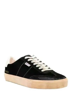 GOLDEN GOOSE Golden Goose Soul Star Embroidered Velvet Sneakers Black