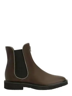 GIUSEPPE ZANOTTI Jaky Leather Chelsea Boots - Brown