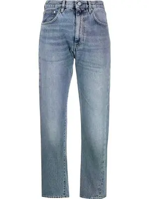 TOTEME Twisted Seam Straight Leg Jeans - Blue
