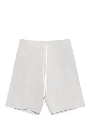 FORME D'EXPRESSION Baggy Shorts With Stripe Print - Grey