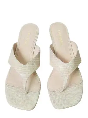 TWINSET TWINSET 60mm Textured Thong Sandals