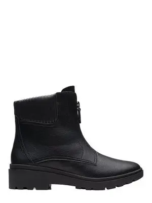 Clarks Calla Zip Ankle Boots - Black