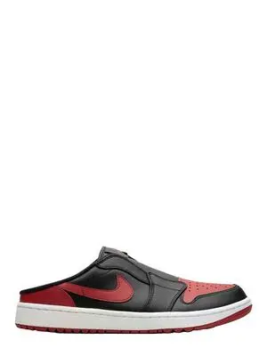 JORDAN Air Leather Mules Red