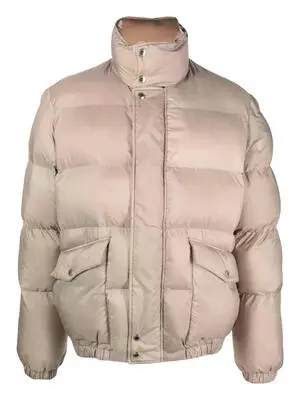 Alexander McQueen Graffiti Print Padded Jacket - Neutrals