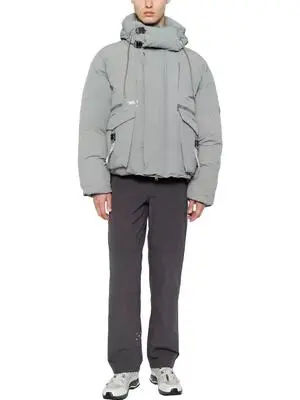 SPOONYARD Hooded Padded Jacket - Grey