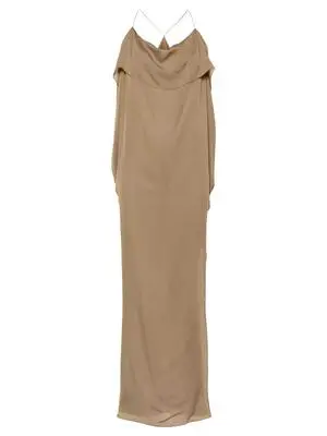 Khaite Dandora Maxi Dress - Brown