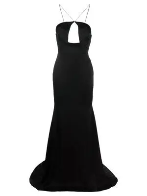 Alex Perry Maxi Dress With Cut-out Detail - Black