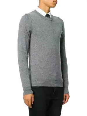 Dolce & Gabbana Virgin Wool Crew Neck Jumper - Grey