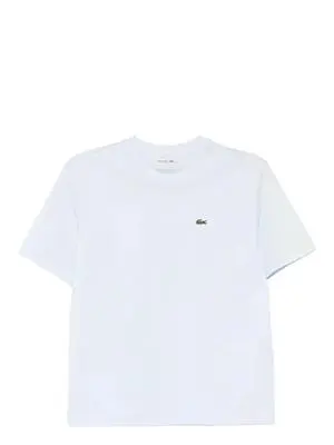 Lacoste Relaxed Soft T-shirt With Embroidered Logo - Blue