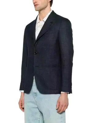 LARDINI Single-breasted Blazer - Blue