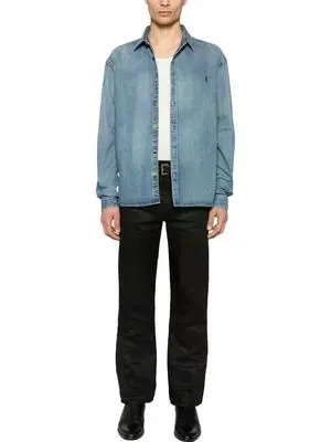 Saint Laurent Cassandre Denim Shirt - Blue