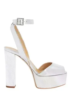 GIUSEPPE ZANOTTI 120mm Betty Platform Sandals - Silver