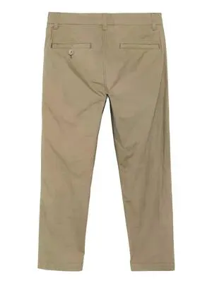 Izzue Logo-Embroidered Trousers Neutrals