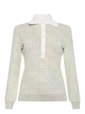 GIVENCHY Givenchy Monogram Jacquard Polo Jumper
