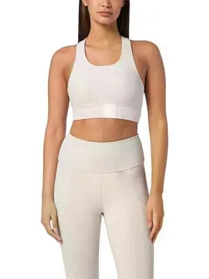 PLEIN SPORT Logo-Embossed Compression Top Grey