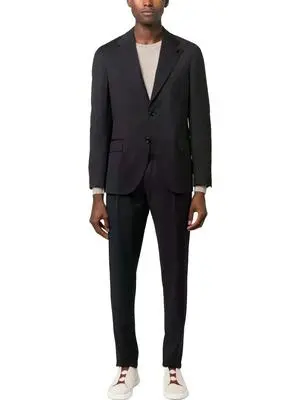 LARDINI Single-breasted Wool Suit Set - Blue