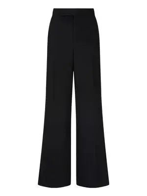 STUDIO TOMBOY Pressed-crease Palazzo Trousers - Black