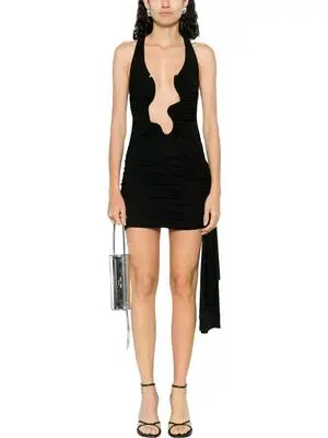 Christopher Esber Salacia Ruched Mini Dress - Black