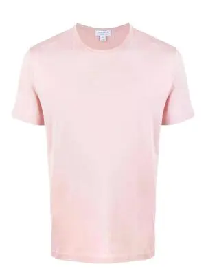 Sunspel Round Neck T-shirt - Pink