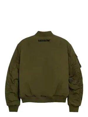 BARROW Appliqué Logo Bomber Jacket - Black