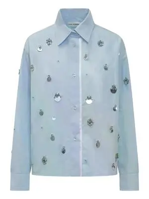 DES_PHEMMES Embellished Shirt - Blue