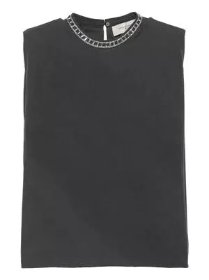 GOLDEN GOOSE Golden Goose Embellished Sleeveless T-Shirt