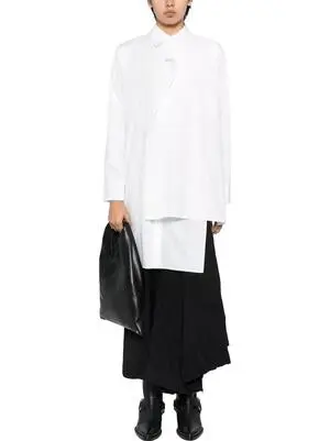 Yohji Yamamoto Layered Design Shirt - Neutrals