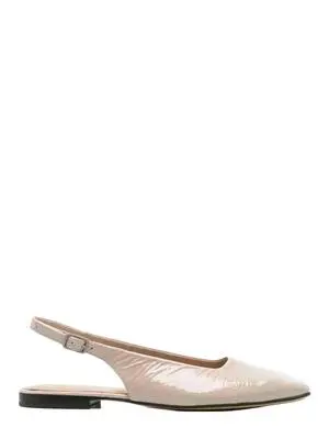 POMME D´OR Pomme D'or Leather Slingback Ballet Flats - Neutrals