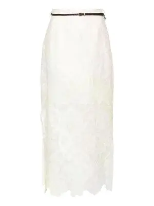 ZIMMERMANN ZIMMERMANN Ottie Embroidered Midi Skirt