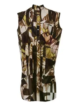 PIERRE-LOUIS MASCIA Thomas Cotton Shirt - Brown
