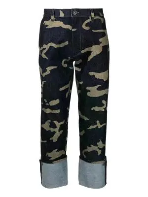 PORTS V Ports V Camouflage Print Straight-Leg Jeans