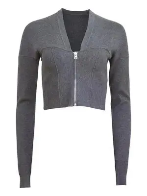 FLEUR DU MAL Fleur Du Mal Zip-Up Bustier Cardigan