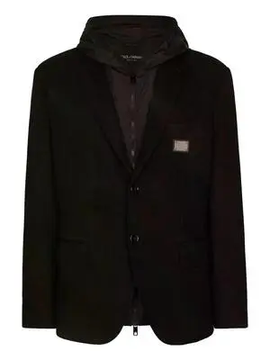 Dolce & Gabbana Padded Hooded Gilet - Black