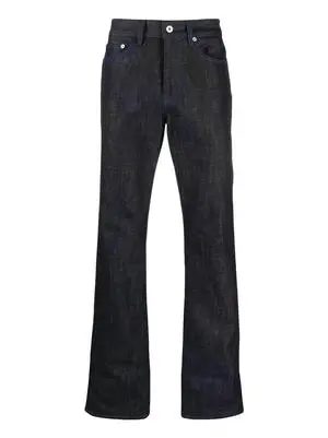COUNTY OF MILAN Straight-leg Jeans With Logo Print - Blue