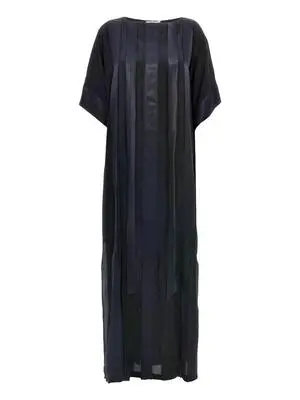 DI.LA3 PARI' Di.la3 Pari Caftano Dress - Blue