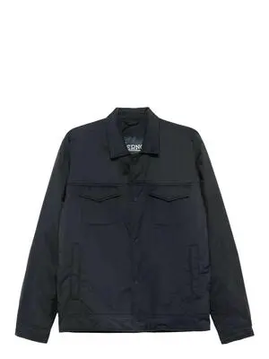 Herno Ecoage Jacket With Press-stud Fastening - Blue