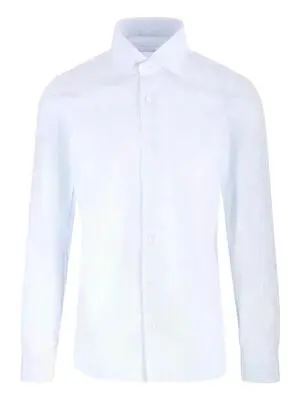 BARBA NAPOLI Checked Shirt - Blue