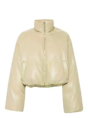 Nanushka Lilima Cropped Puffer Jacket - Neutrals